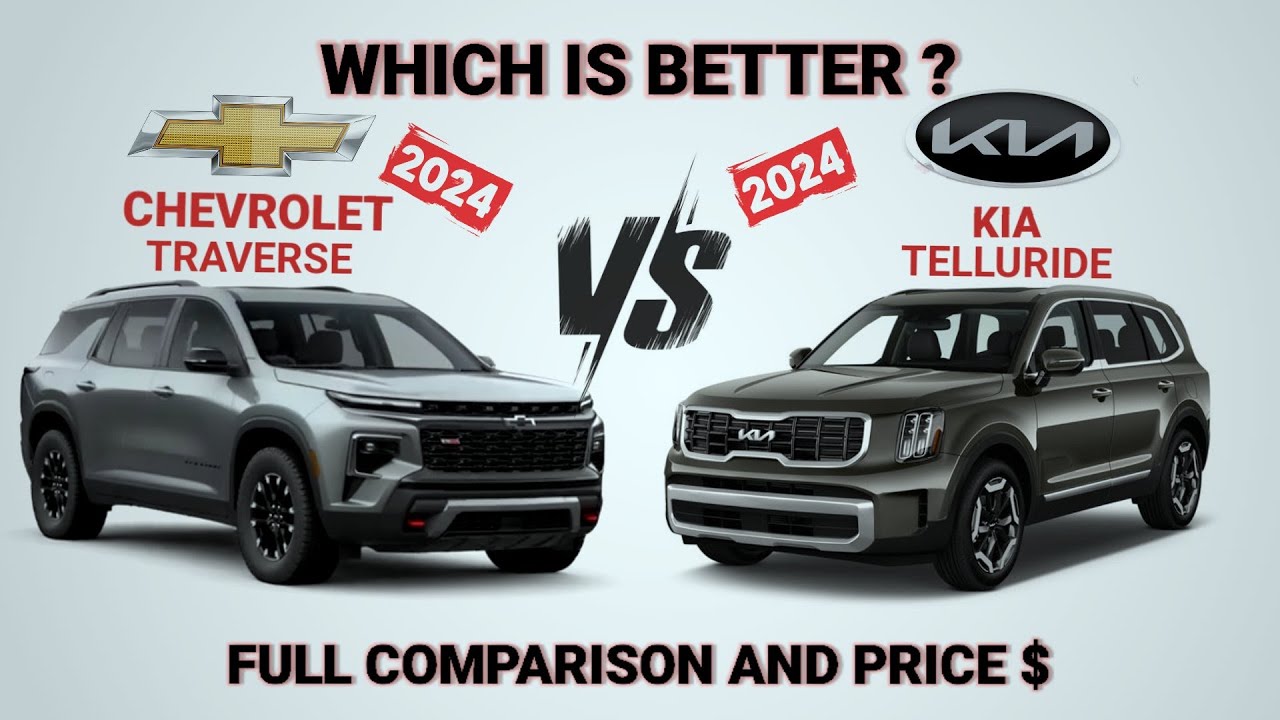 All new 2024 Chevrolet Traverse vs 2024 Kia Telluride - YouTube