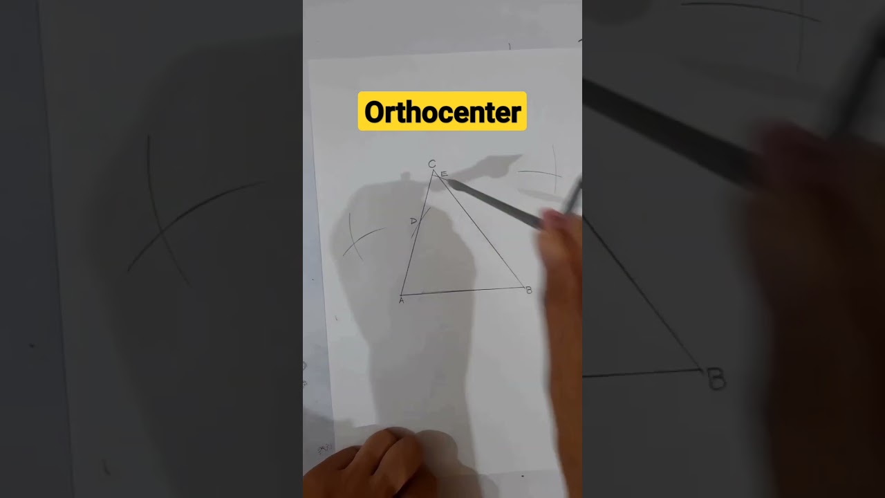 Perfect way to construct Orthocenter of a triangle #shorts #orthocentre ...