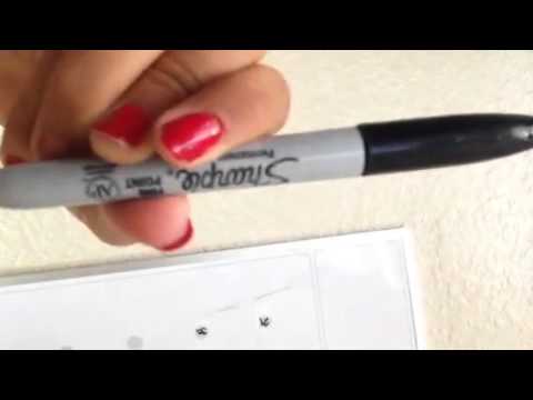 How to get sharpie off dry erase board! - YouTube