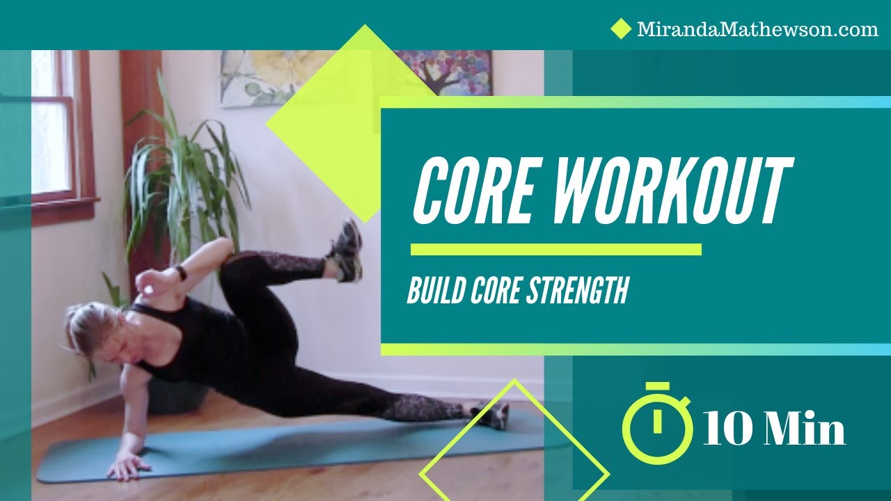 CORE Exercises for Women - 10 Minute Workout - YouTube
