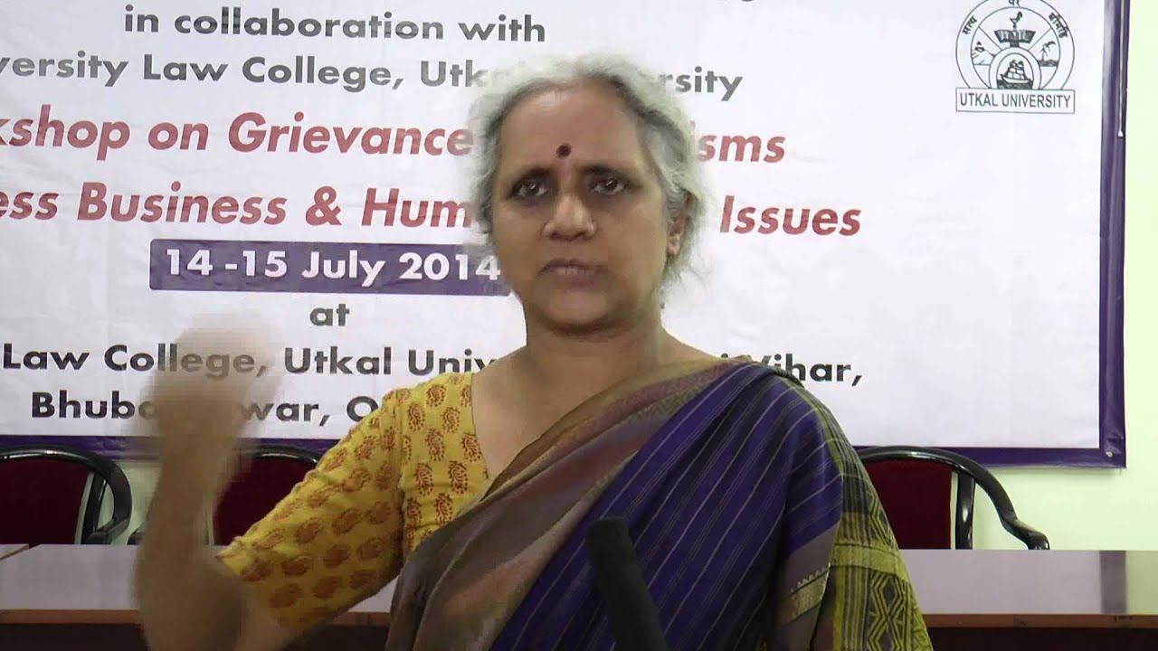 Usha Ramanathan at Odisha: Workshop on business & human rights, 14-15 ...