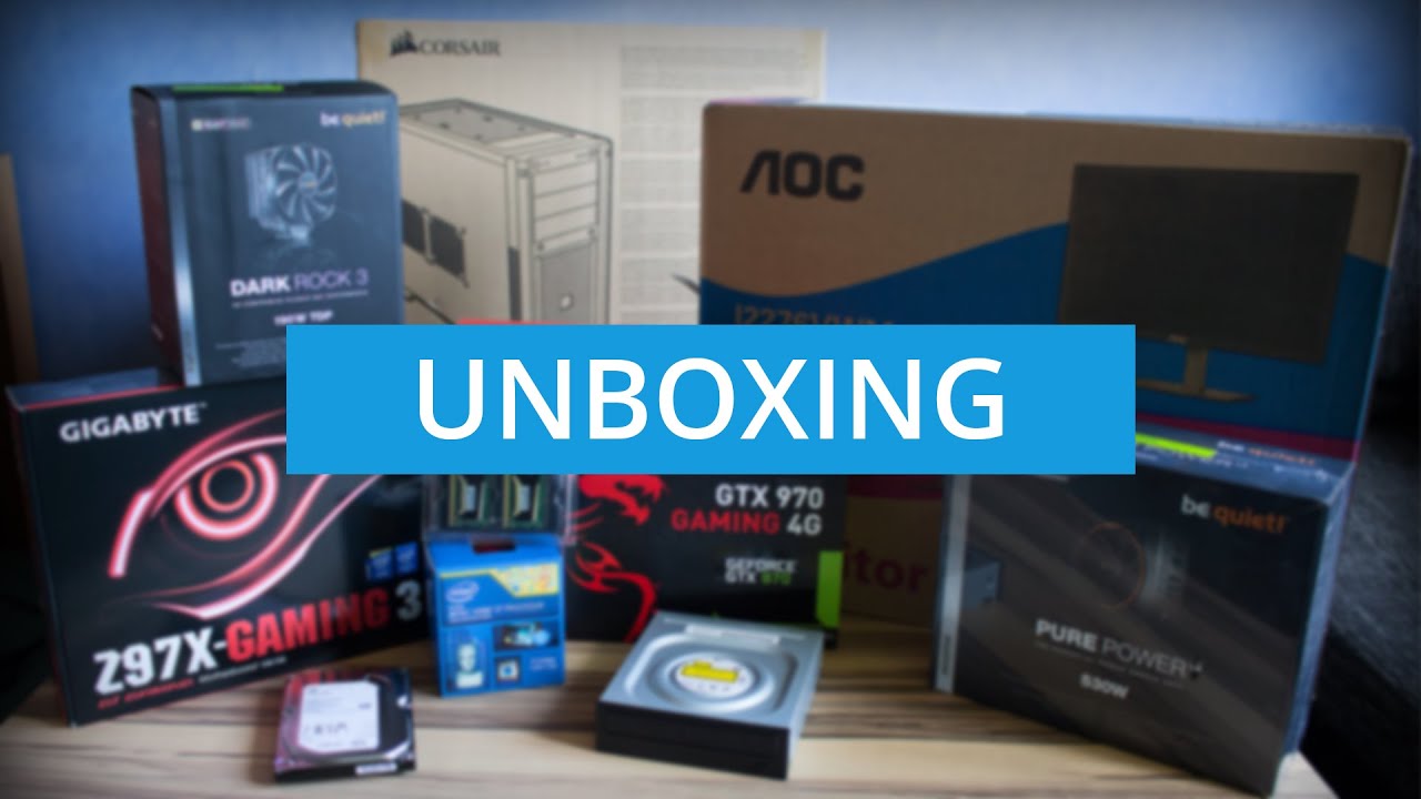 1300€ GAMING PC - UNBOXING - YouTube