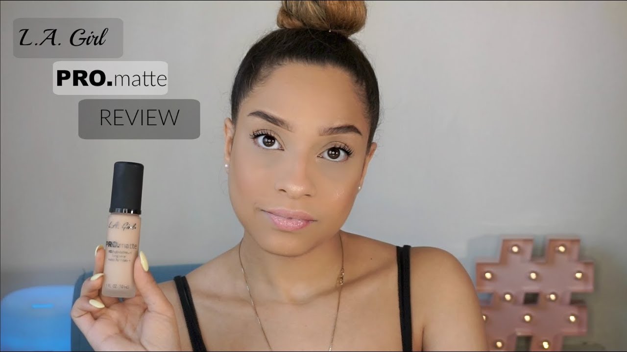 LA GIRL PRO MATTE FOUNDATION REVIEW - YouTube
