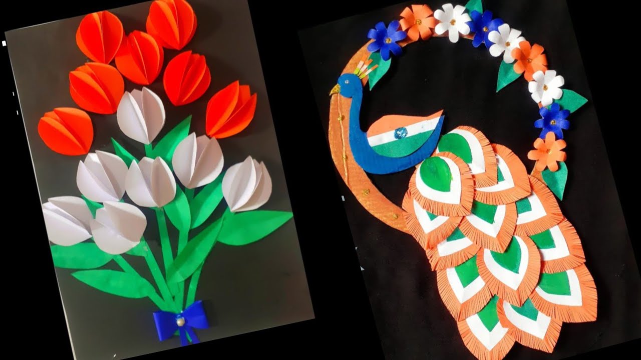 Independence Day Craft/Tricolour craft /tricolour paper Craft/15th ...