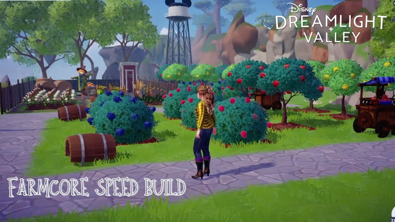 Farmcore Speed Build - Disney Dreamlight Valley - YouTube
