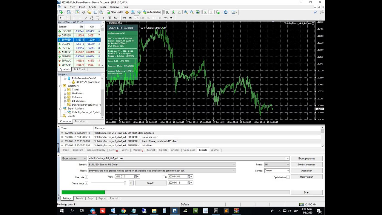 Volatility Factor EA Unlimited MT4 System Metatrader 4 Expert Advisor Robot Forex Robot - YouTube