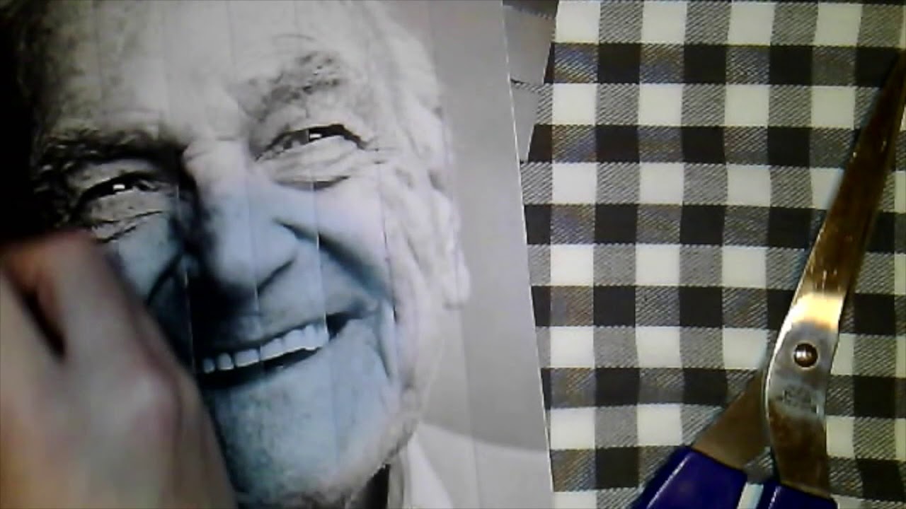 Distorted portraits weaving & Cutting methods - YouTube