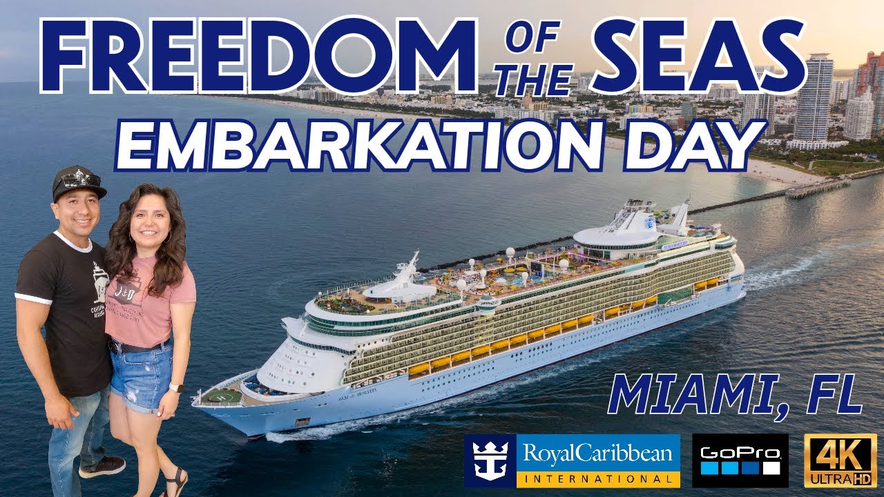 FREEDOM OF THE SEAS | First Royal Caribbean Cruise | Embarkation Day ...