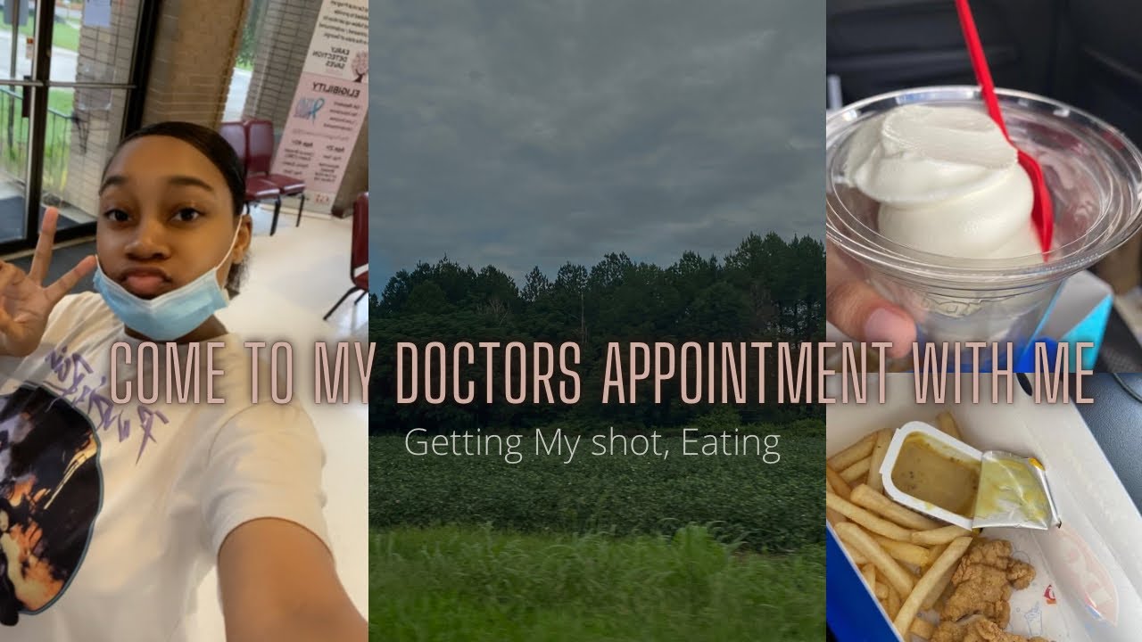 Come with me to my doctors appt…Getting my Shots + Eating - YouTube