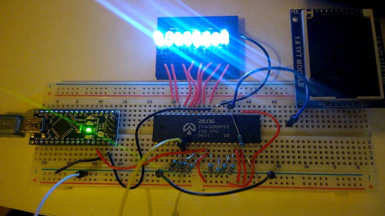 Z80 test circuit - YouTube