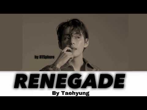 TAEHYUNG - RENEGADE | AARYAN SHAH | COLOR CODED LYRICS | AI COVERS