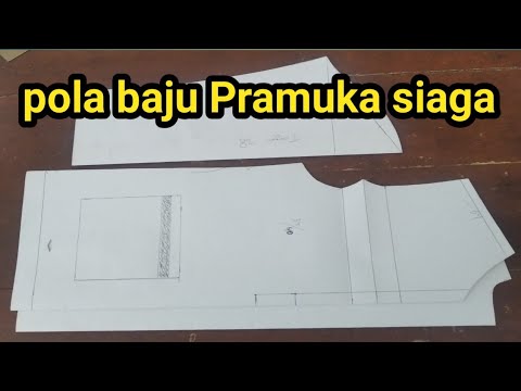 Cara membuat pola baju seragam Pramuka siaga