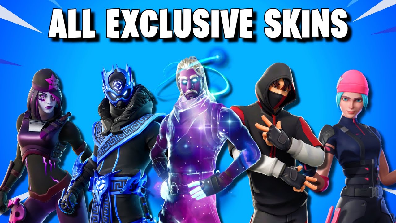 All Exclusive Skins in Fortnite! (2018-2025) - YouTube