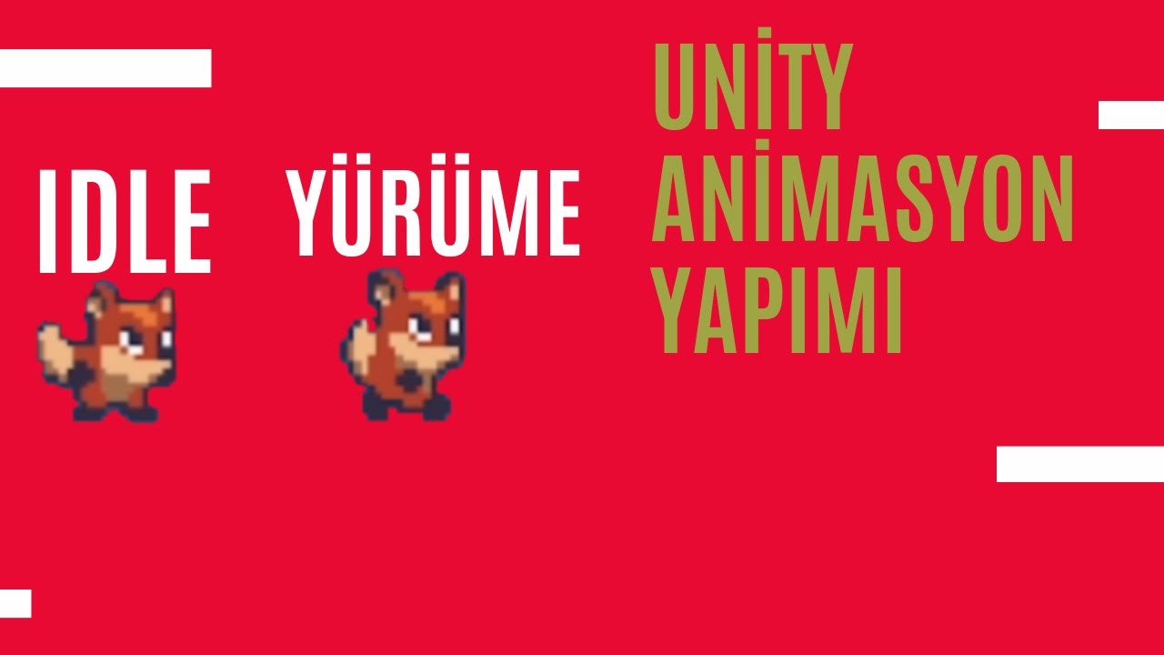 UNİTY ANİMASYON YAPIMI | IDLE & YÜRÜME | UNİTY 2D - YouTube