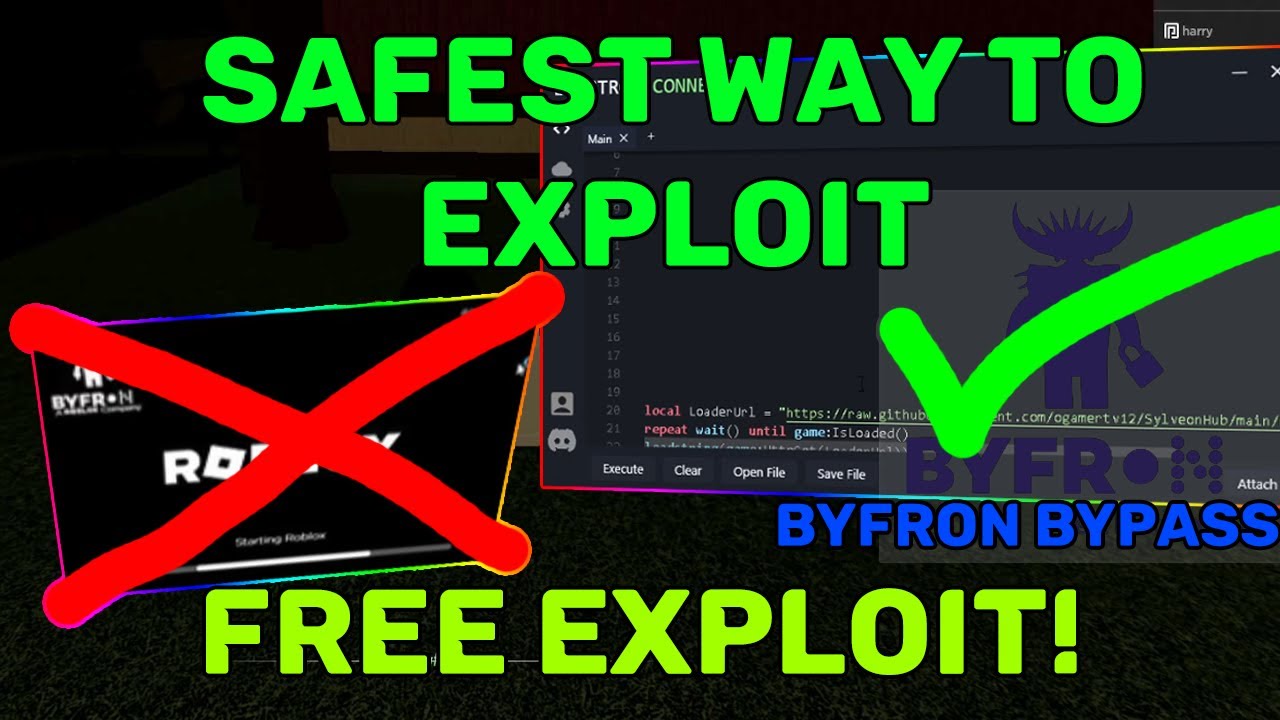 ROBLOX HOW TO EXPLOIT AFTER BYFRON UPTADE WITHOUT BAN!(FREE , NO ...