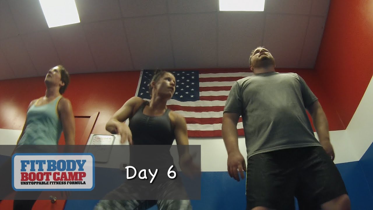 Fit Body Boot Camp - 6 Week Challenge - Day 6 - Andy and Karrie VS ...