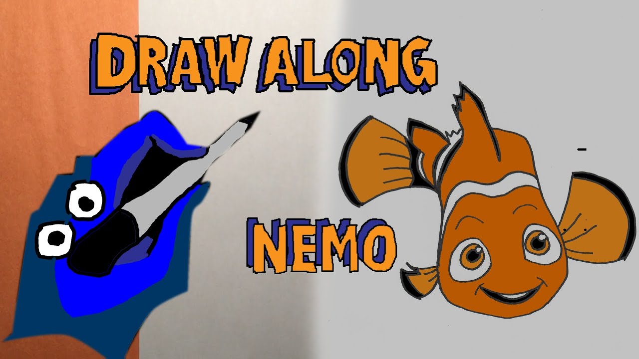 Draw Along Nemo | Kid's Cartoons! - YouTube