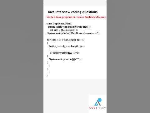 Remove duplicate from array - YouTube