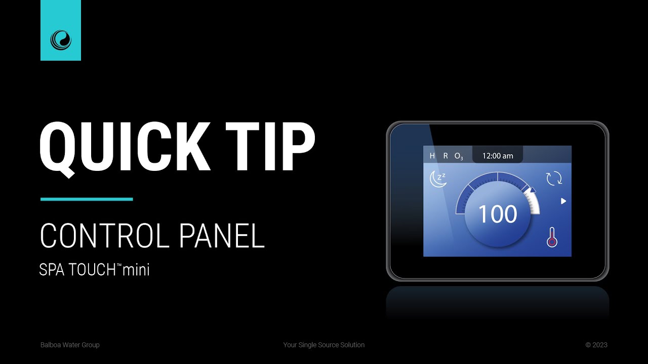 SPA TOUCH™ mini - quick tip - panel overview - YouTube