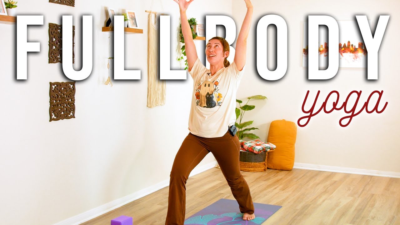 FULL BODY YOGA - 30 min Total Body Open Heart & Hips Stretch Flow with ...