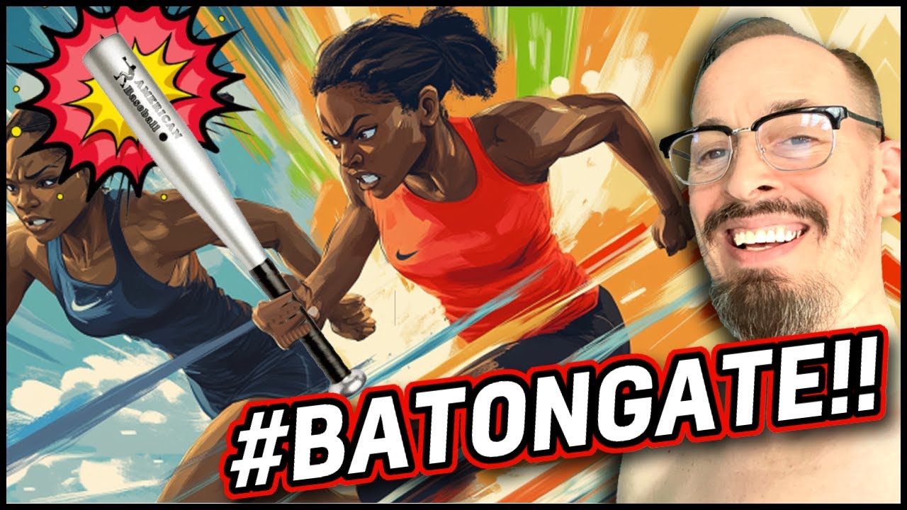 High School Runner Baton Attack! An accident? - YouTube