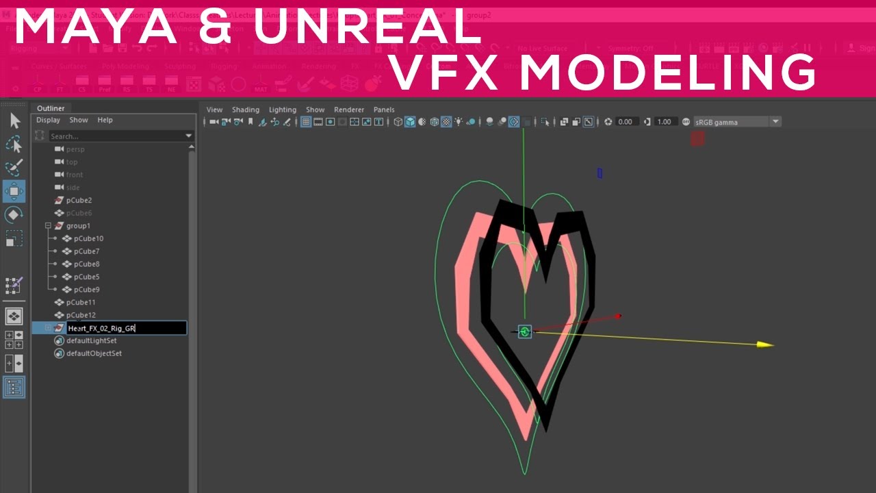 Maya & Unreal Heart VFX Modeling | 3D Character Kpop Dance Animation ...