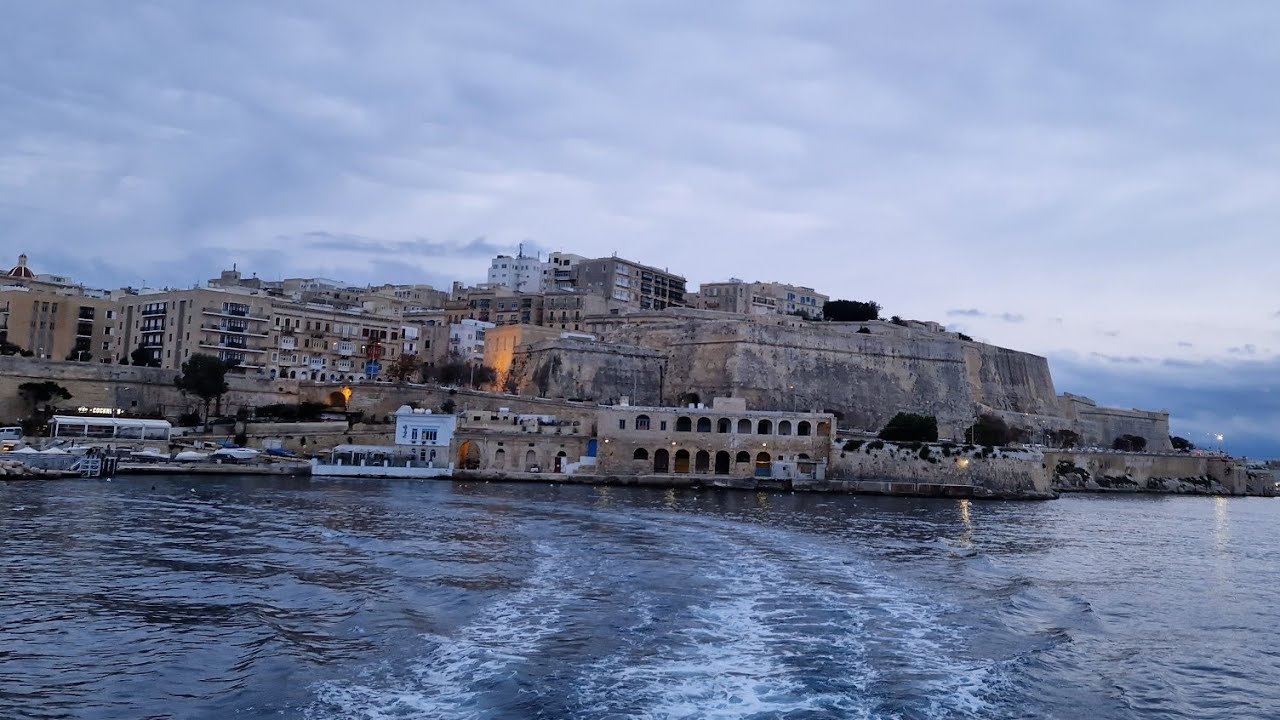 Spectacular Ferry Ride from Valetta to Sliema Malta - YouTube