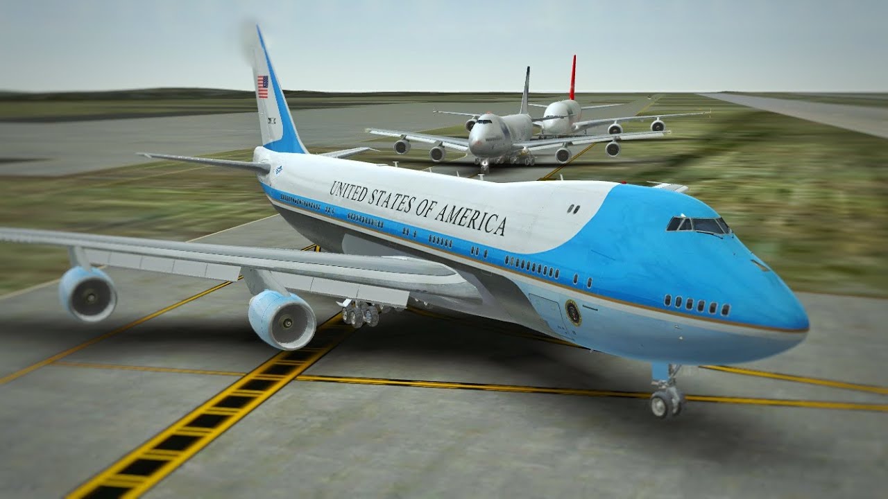 Air Force One takeoff at Los Angeles International Airport - YouTube