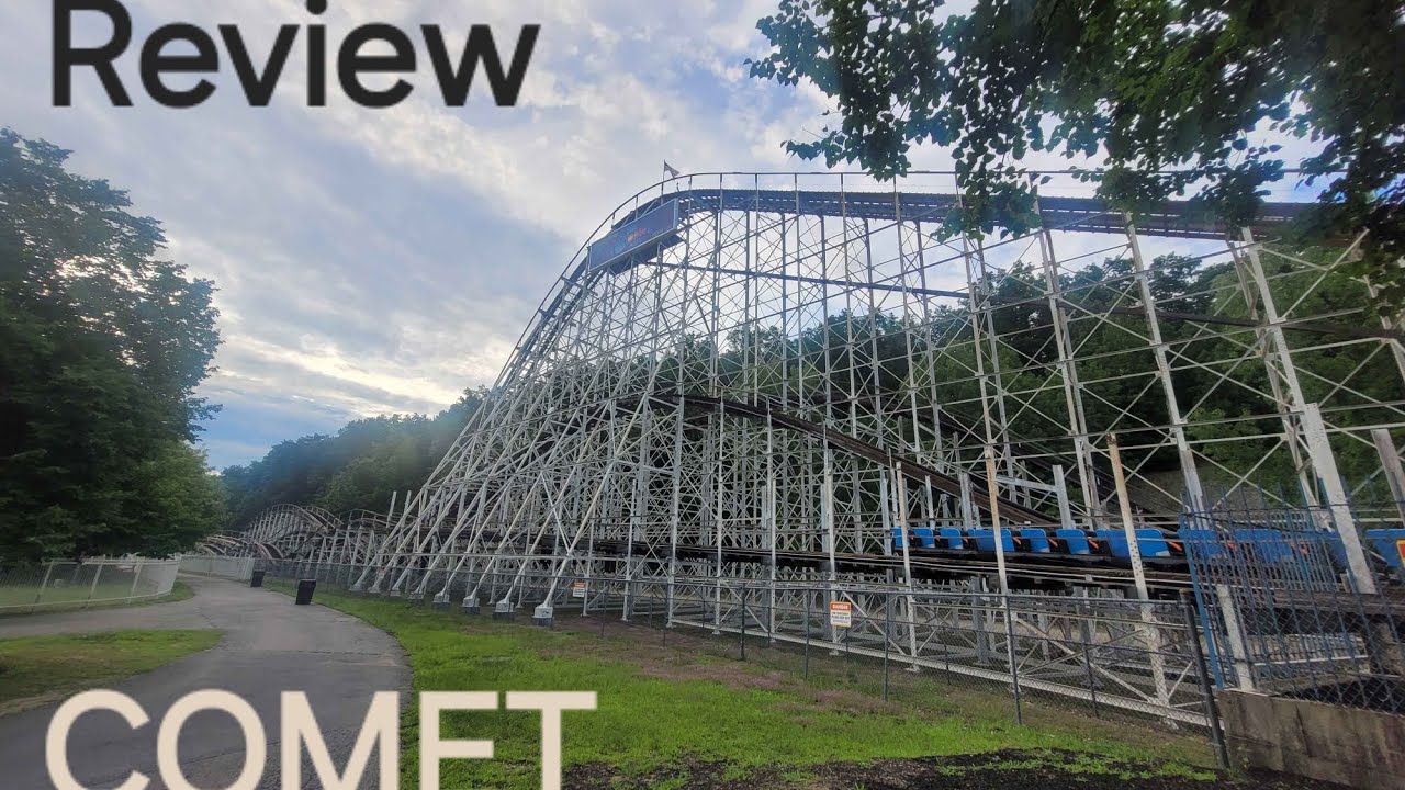 Comet Review Six Flags Great Escape | Elite Wooden Coaster - YouTube