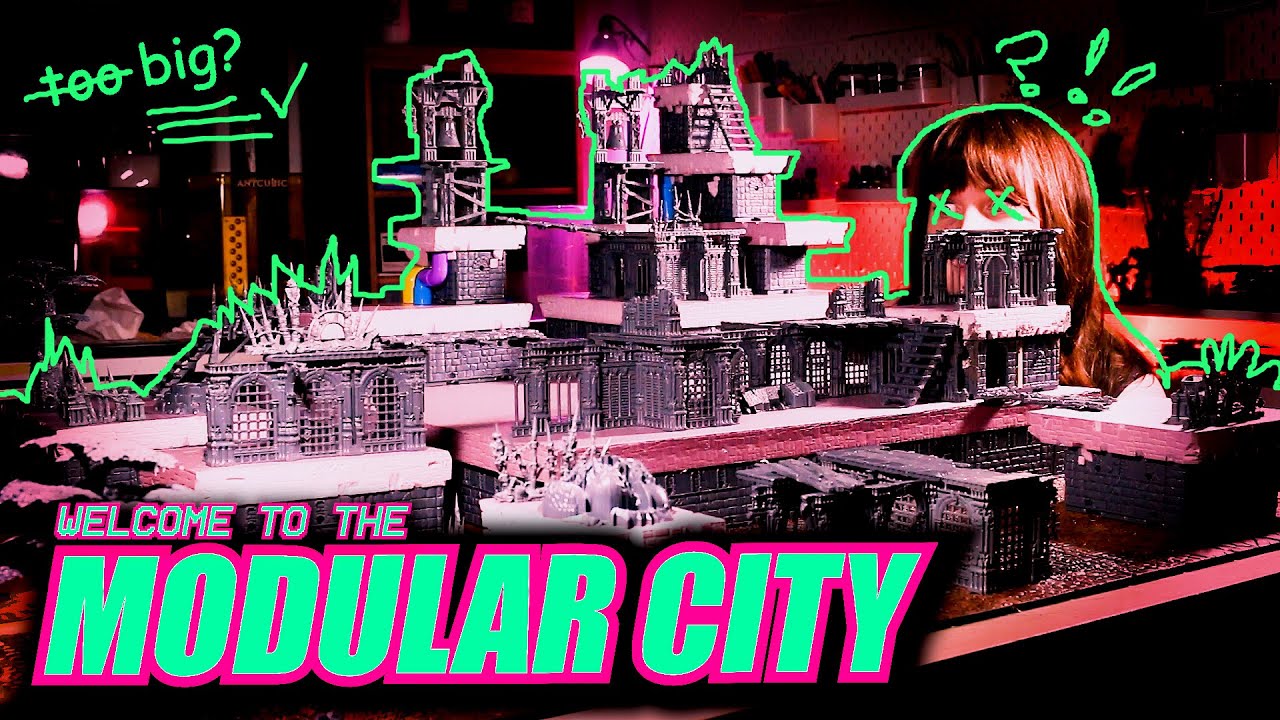My BIGGEST Terrain Build!!! Modular City Terrain feat. Dungeons ...