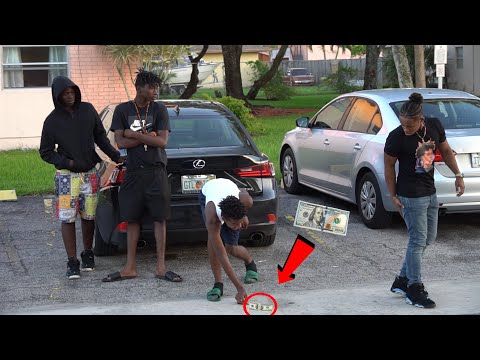 DROPPING MONEY IN THE HOOD! | Social Experiment