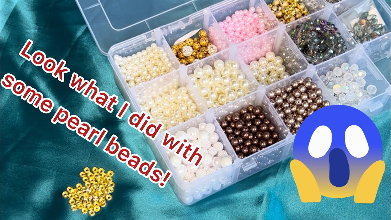 Look What I Did With Some Pearl and Spacer Beads! || DIY Pearl Beading ...