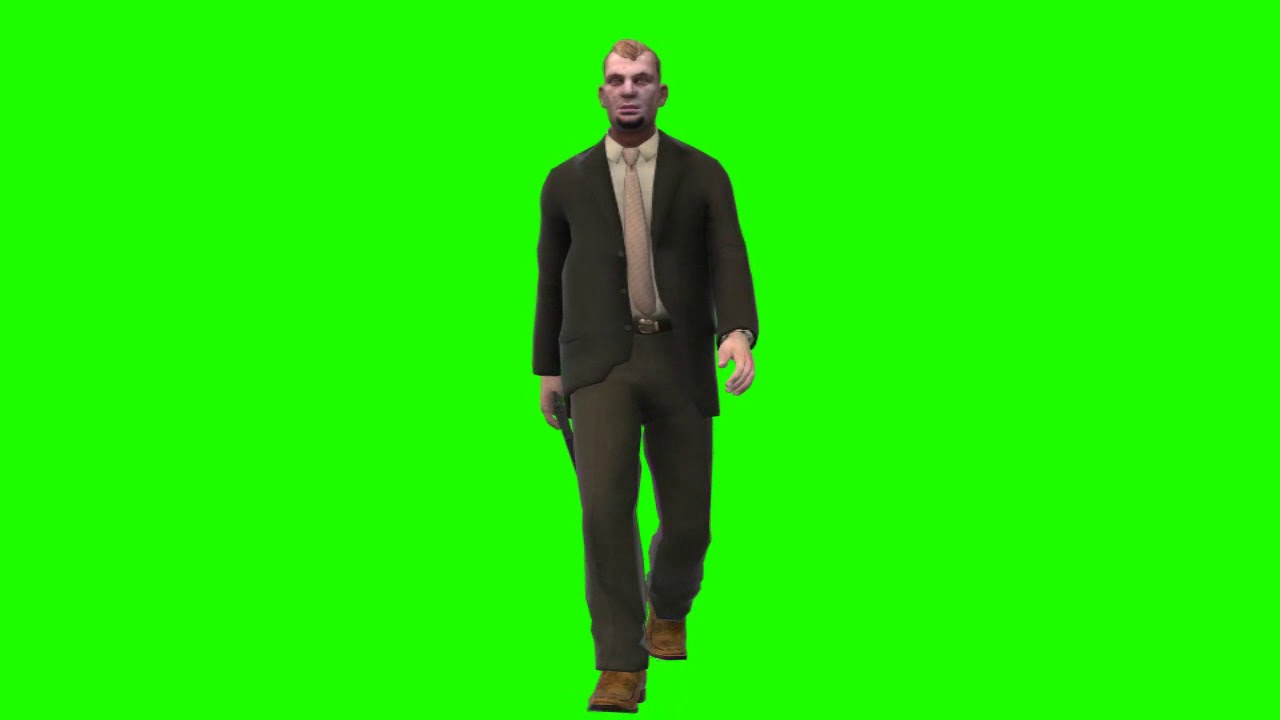 Dimitri Rascalov gta 5 walk animated front chroma - YouTube