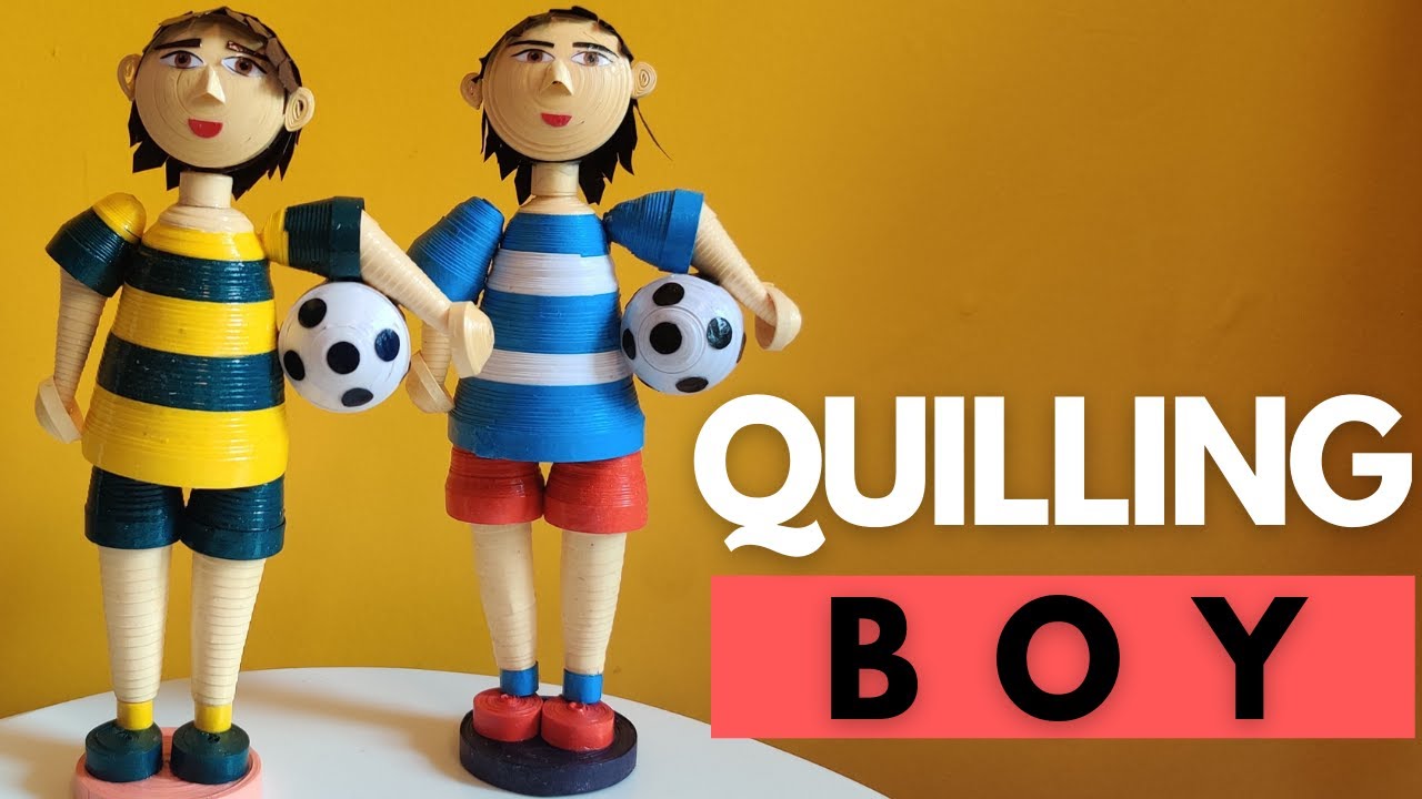 How to make a Quilling Boy - Step by step instructions - YouTube
