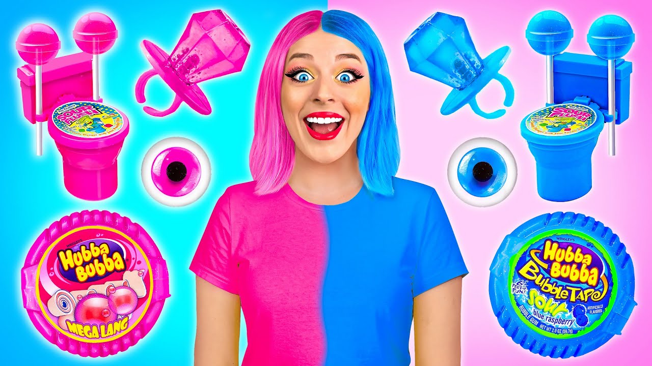 24 घंटे चुनौती के लिए केवल एक ही रंग का खाना खाने Multi DO Food ...