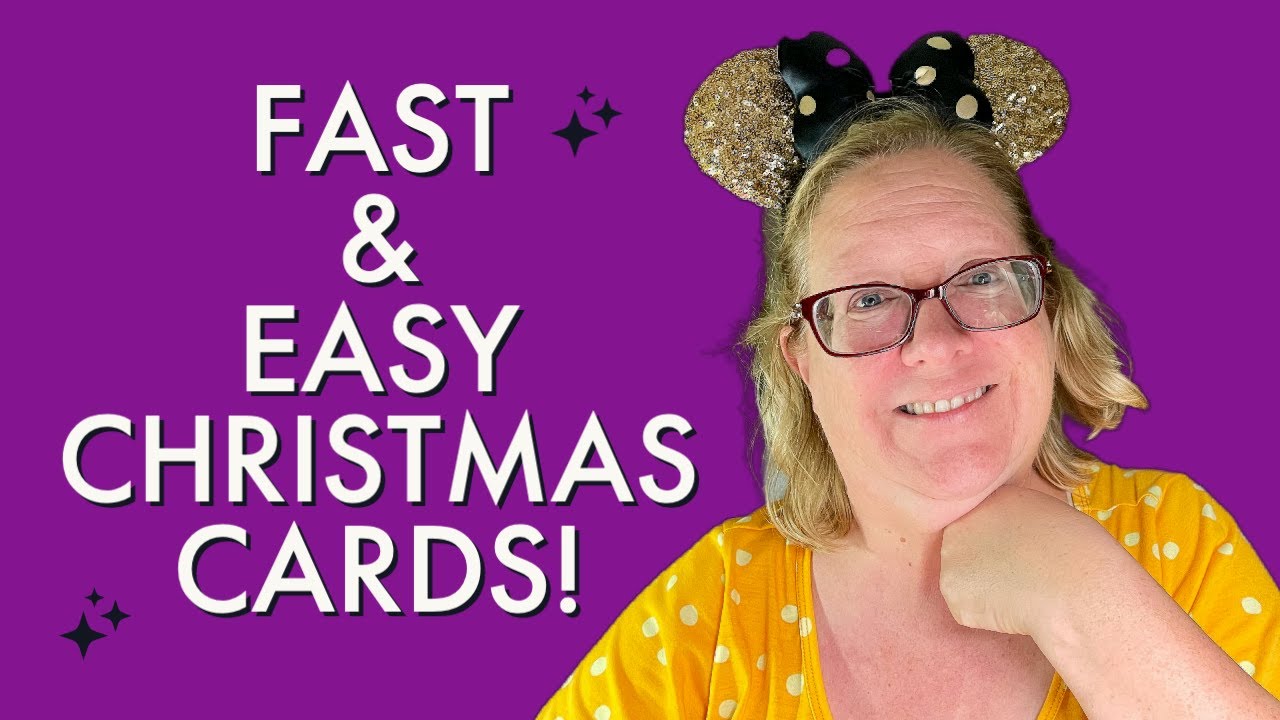 Easy CHRISTMAS CARDS - done in a flash! - YouTube