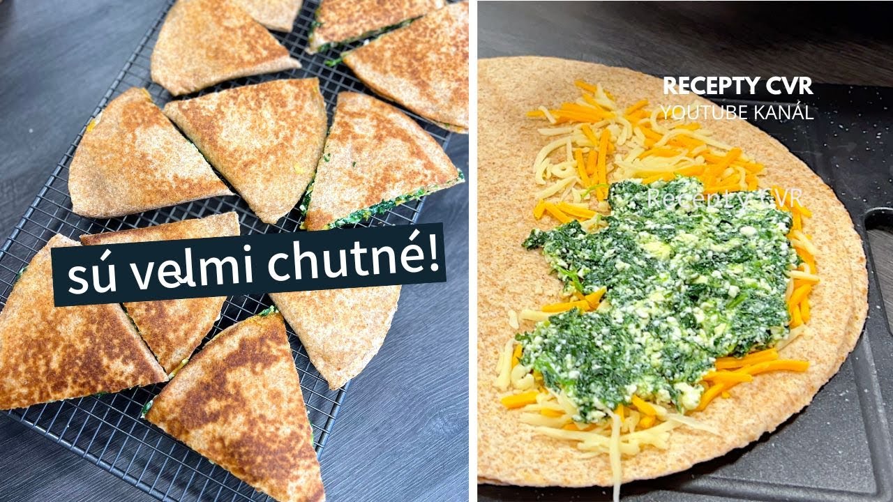 Špenátové trojuholníky z tortilly I Recepty CVR - YouTube