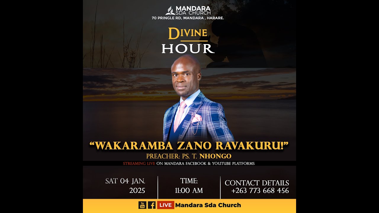 SDA CHURCH Mandara || Ps T. Nhongo || Wakaramba zano ravakuru ||04 ...