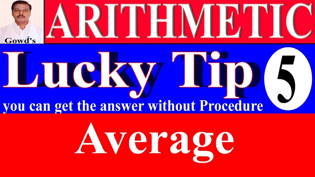 Average (Lucky Tip - 5) in Telugu and English Medium Arithmetic Tips ...