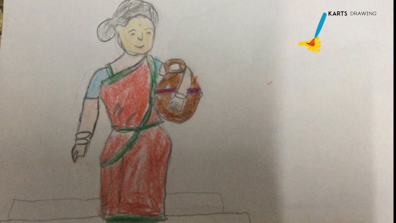 How to draw an Women||Easy Drawing - YouTube