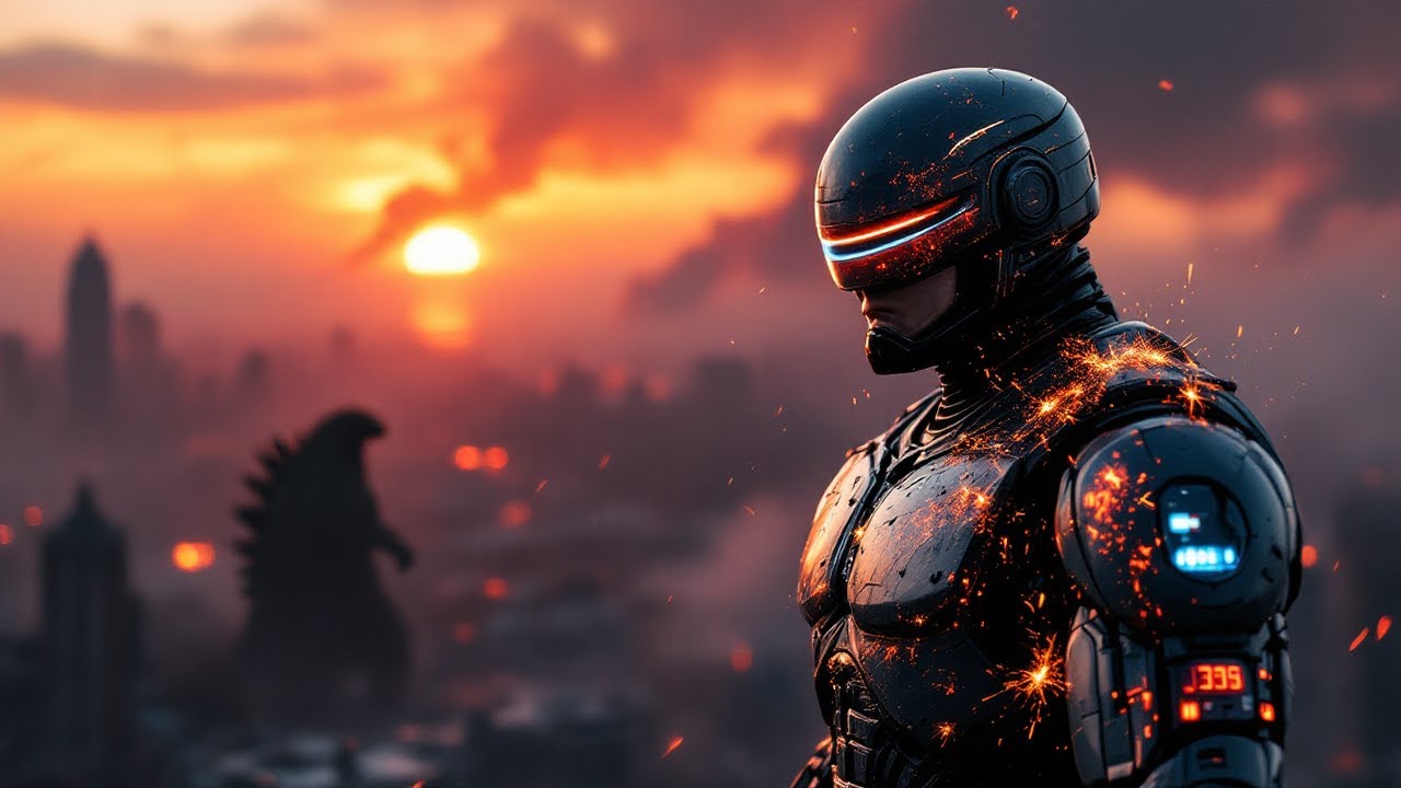 RoboCop vs Godzilla The Battle for Detroit - Epic Clash of Titans in ...