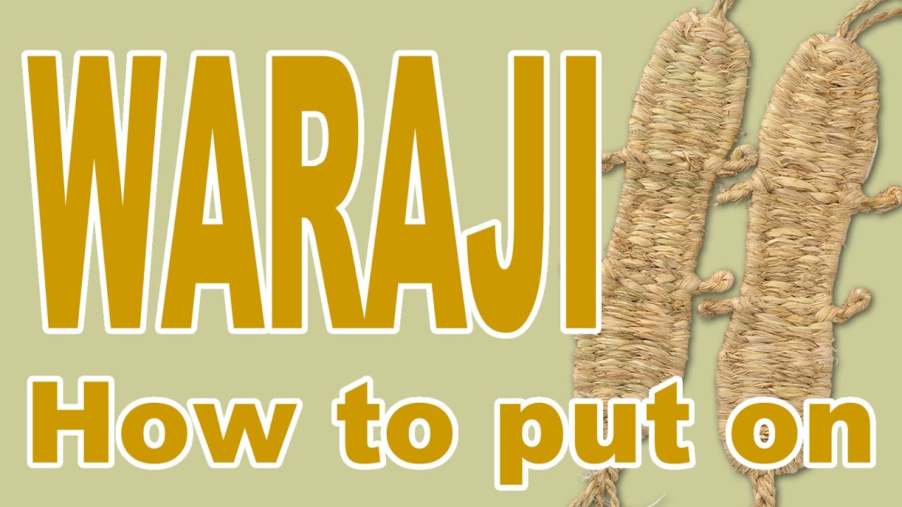 How to put on WARAJI (Straw Sandals) of Japanese Matsuri Festival ...