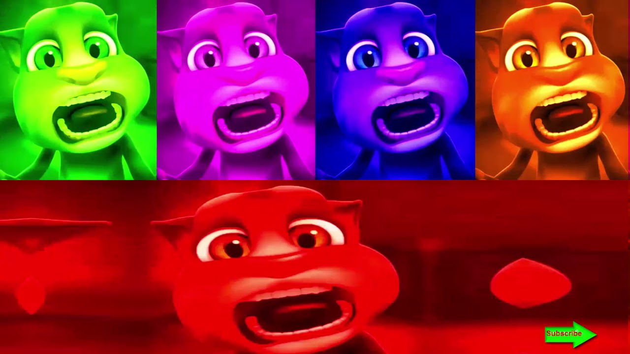 Learn Colors with My Talking Tom #h Funny Animation for Kids Toddlers ...