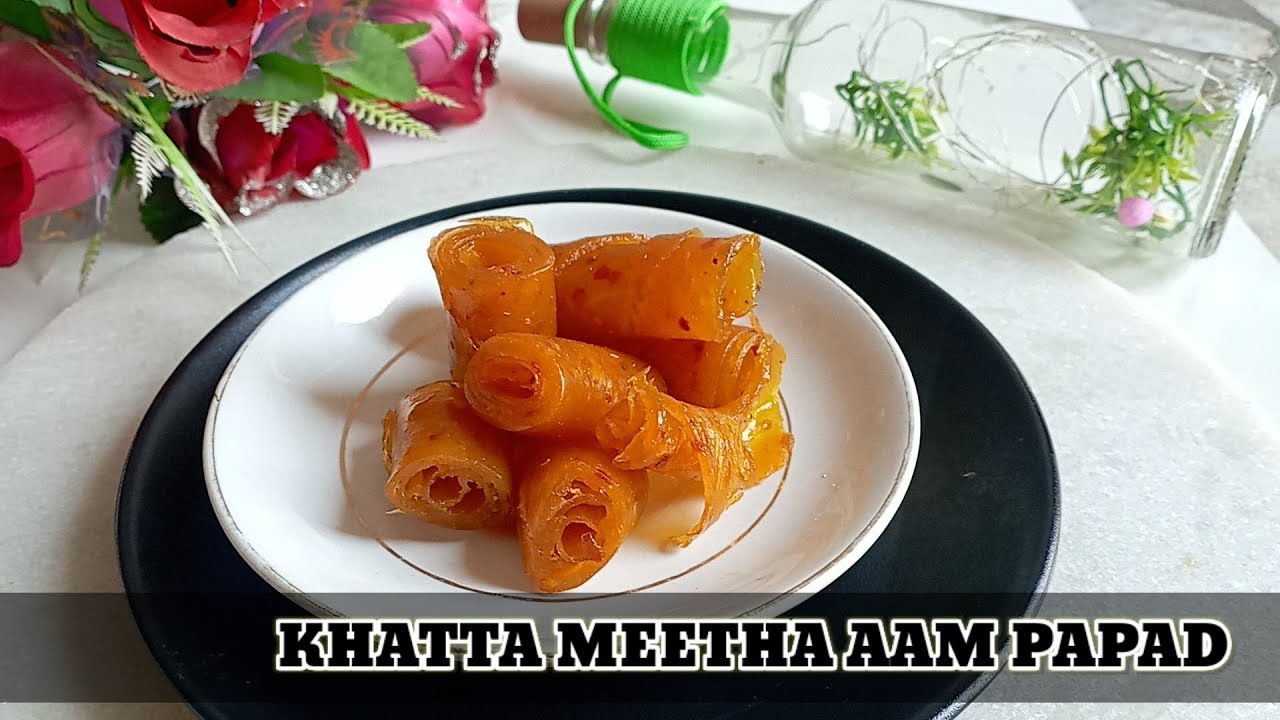 MANGO AAM PAPAD RECIPE | SWEET AND SOUR MANGO PAPAD | KHATTA MEETHA AAM ...