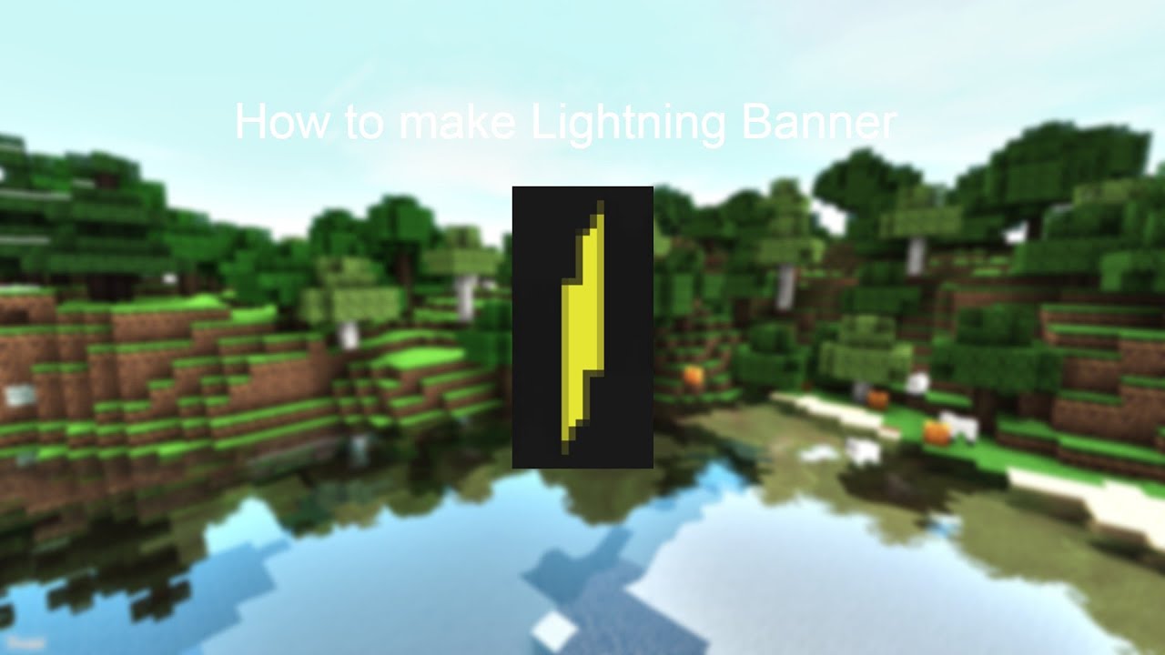 How to make lightning banner - YouTube