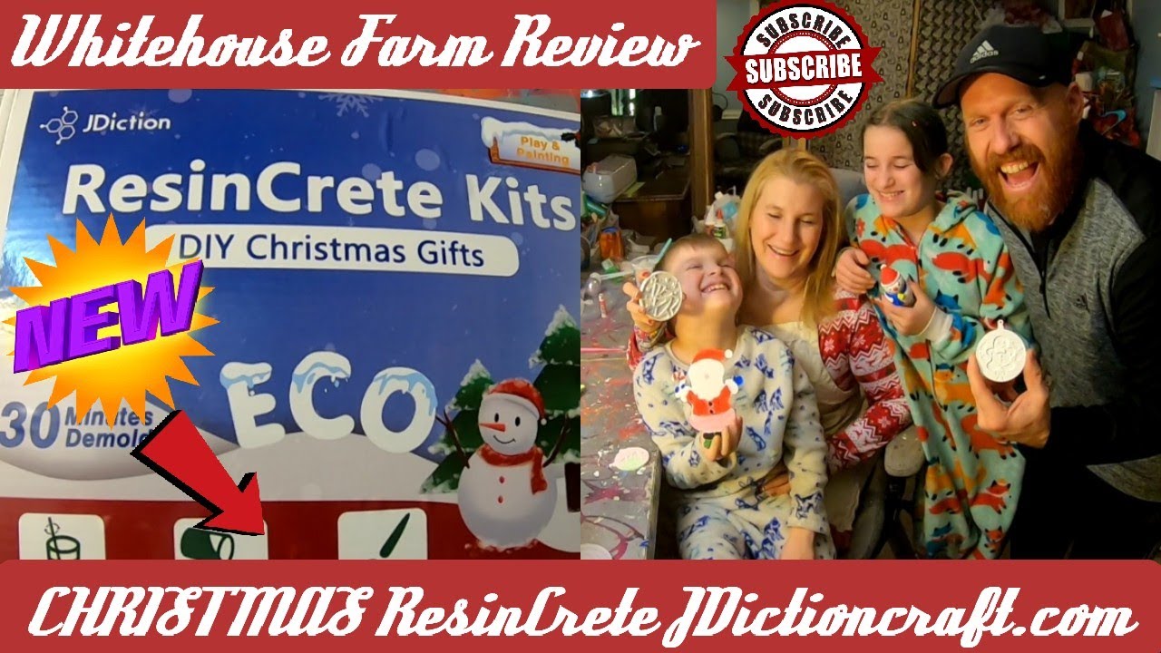 CHRISTMAS ResinCrete JDICTIONCRAFT.COM! - YouTube
