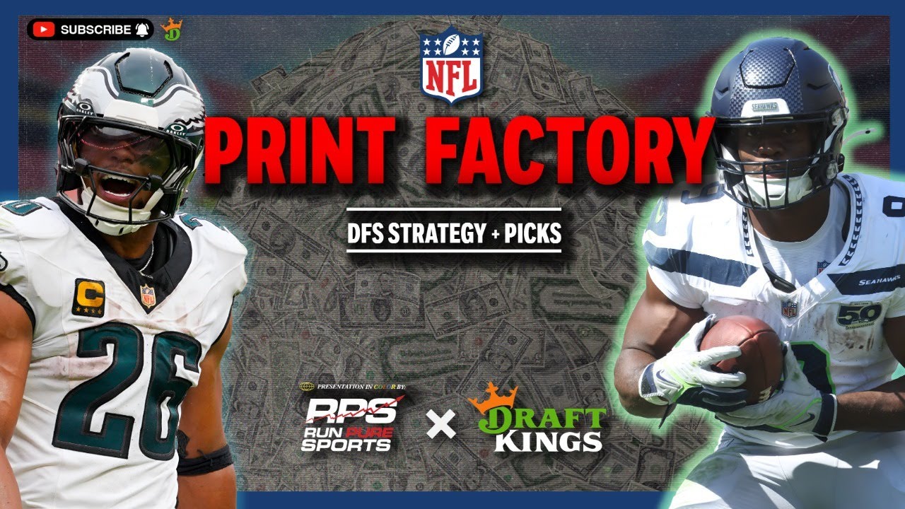 NFL DFS Strategies | WEEK 6 | 10/8 - NFL Print Factory - YouTube