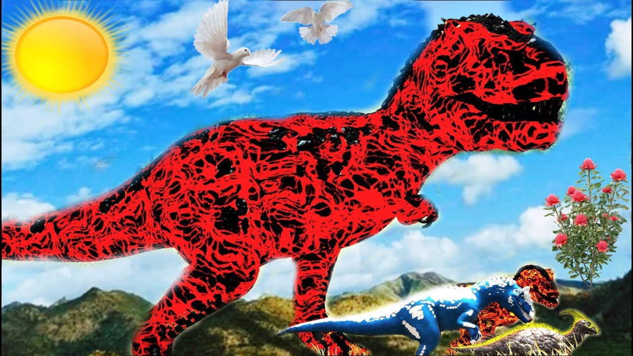 O PROFESSOR E SEUS ALUNOS(TIRANOSSAURO REX DE LAVA)-ARK SUVRVIVAL ...
