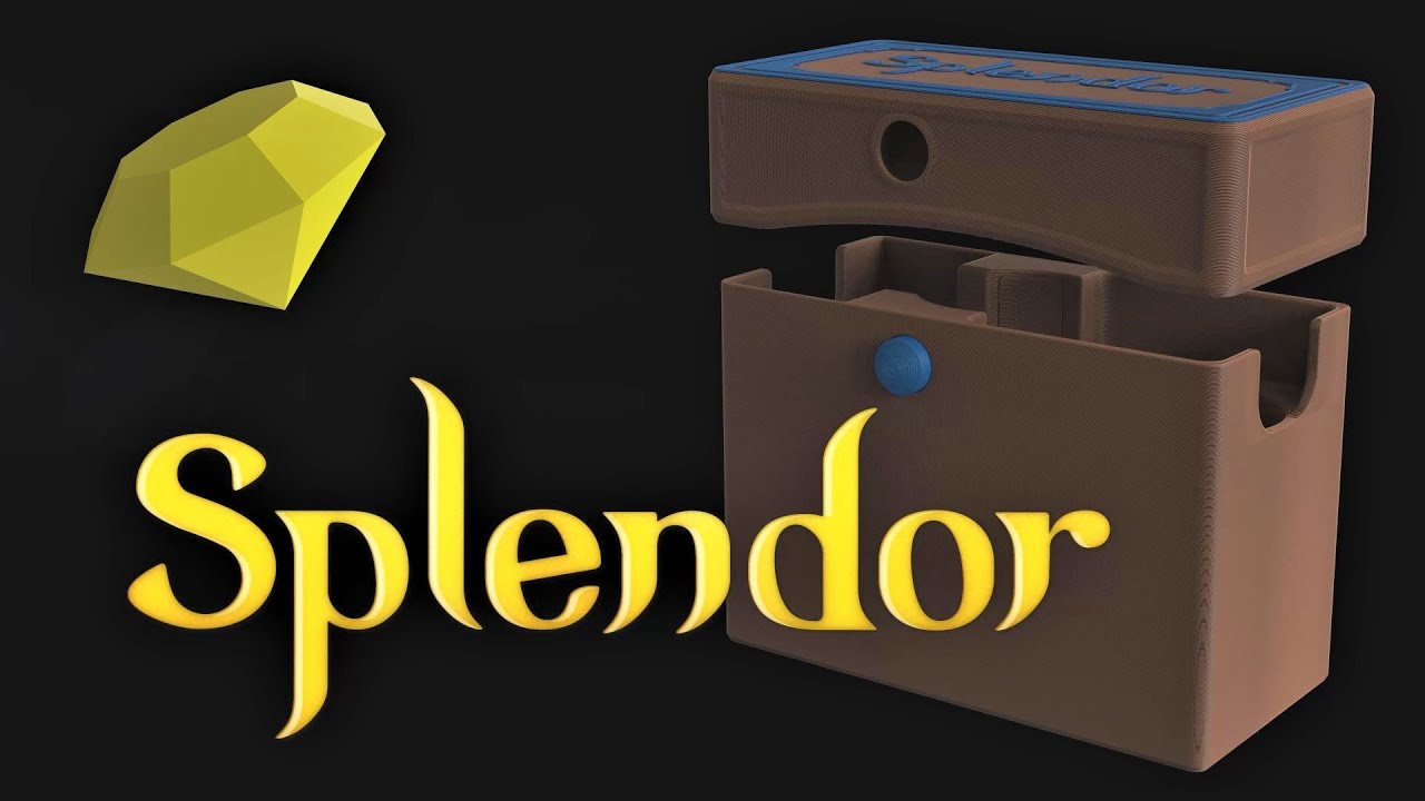Designing and 3D Printing a Better Box for Splendor - YouTube