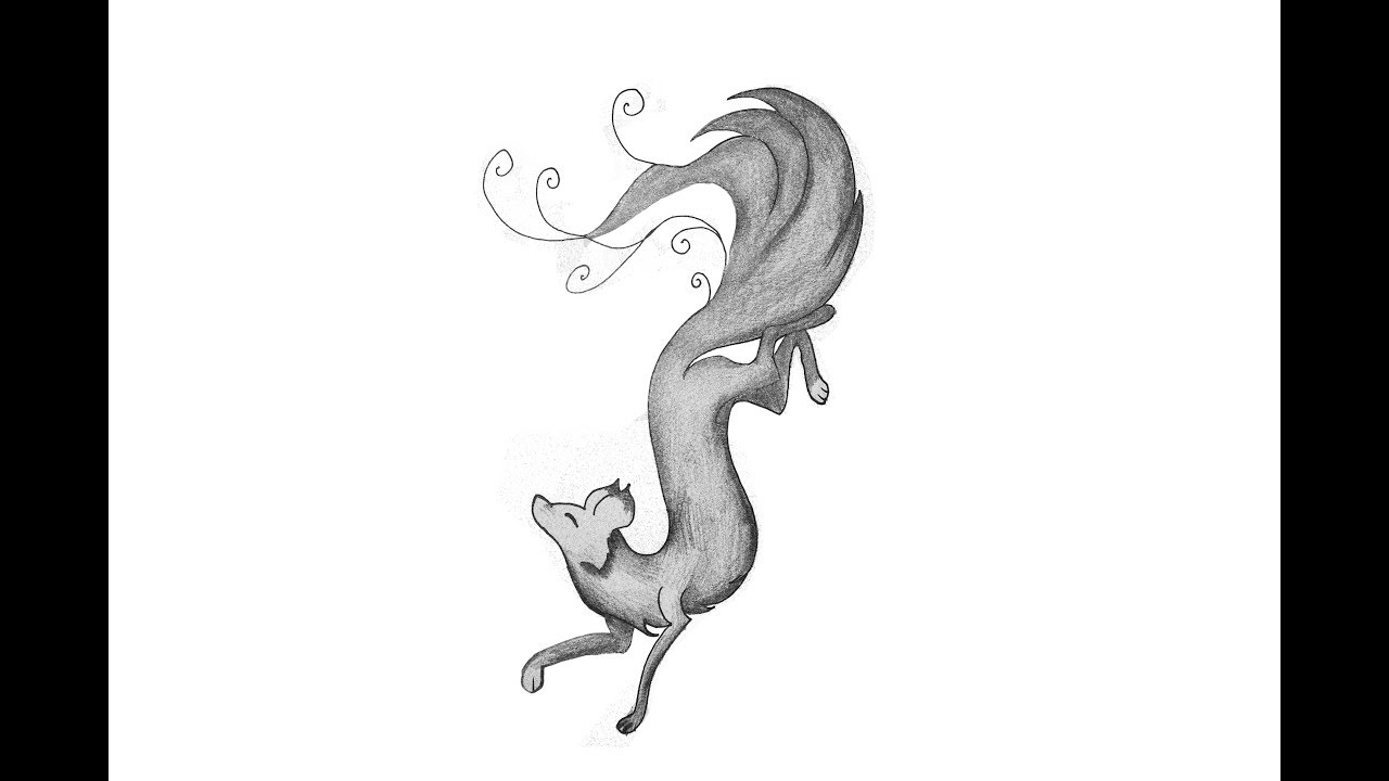 How to draw jackal's tail | Easy Drawing | Cool Drawing - YouTube